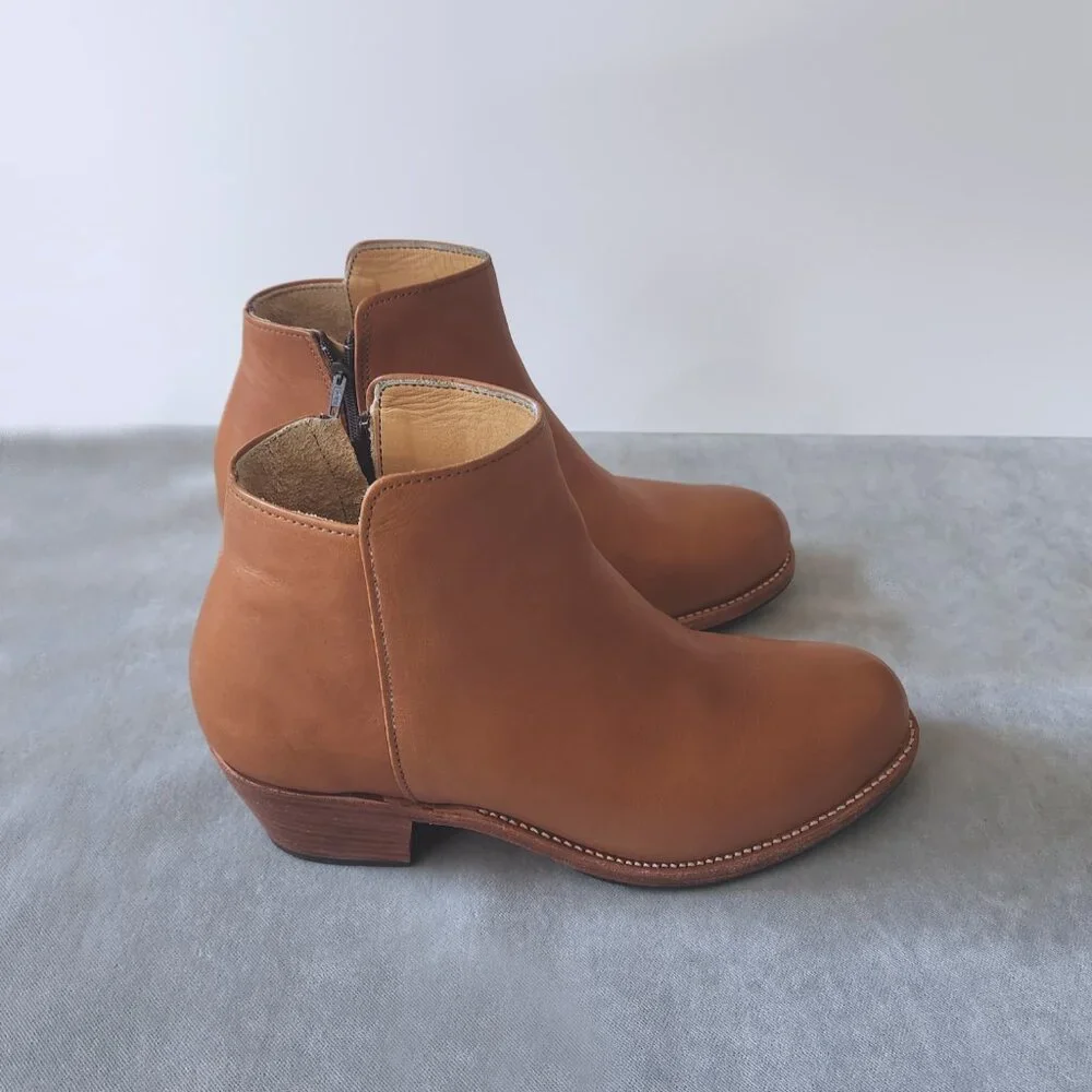 Adelante | Shoes | Adelante The Granada Caramel Handmade Leather Ankle ...